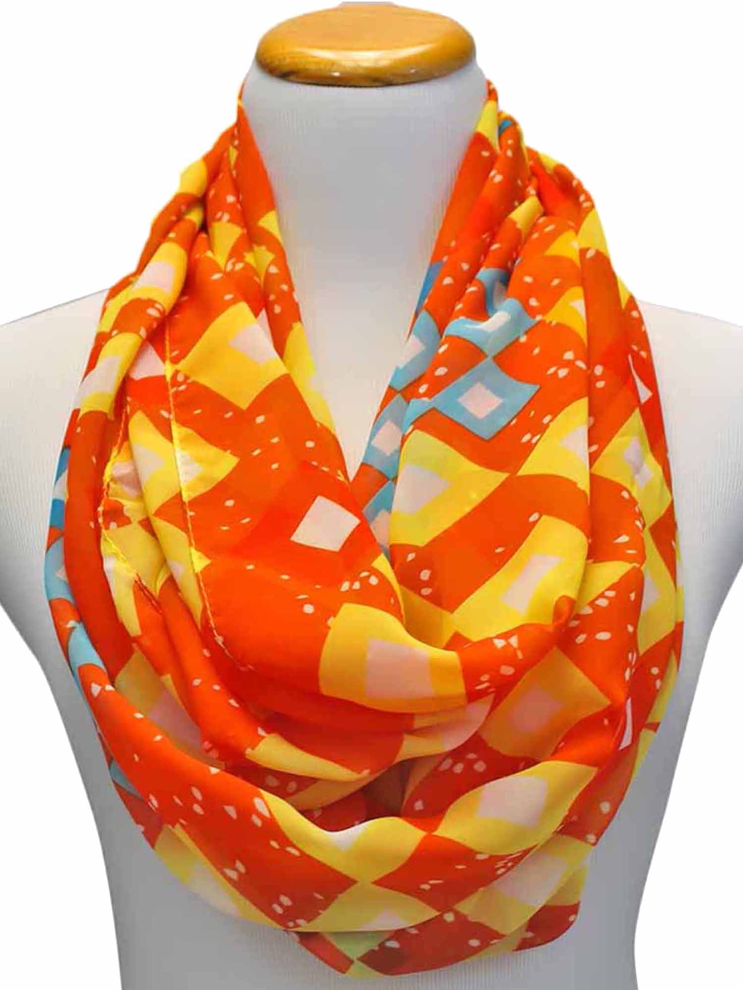 GEOMETRIC PATTERN INFINITY SCARF | eBay