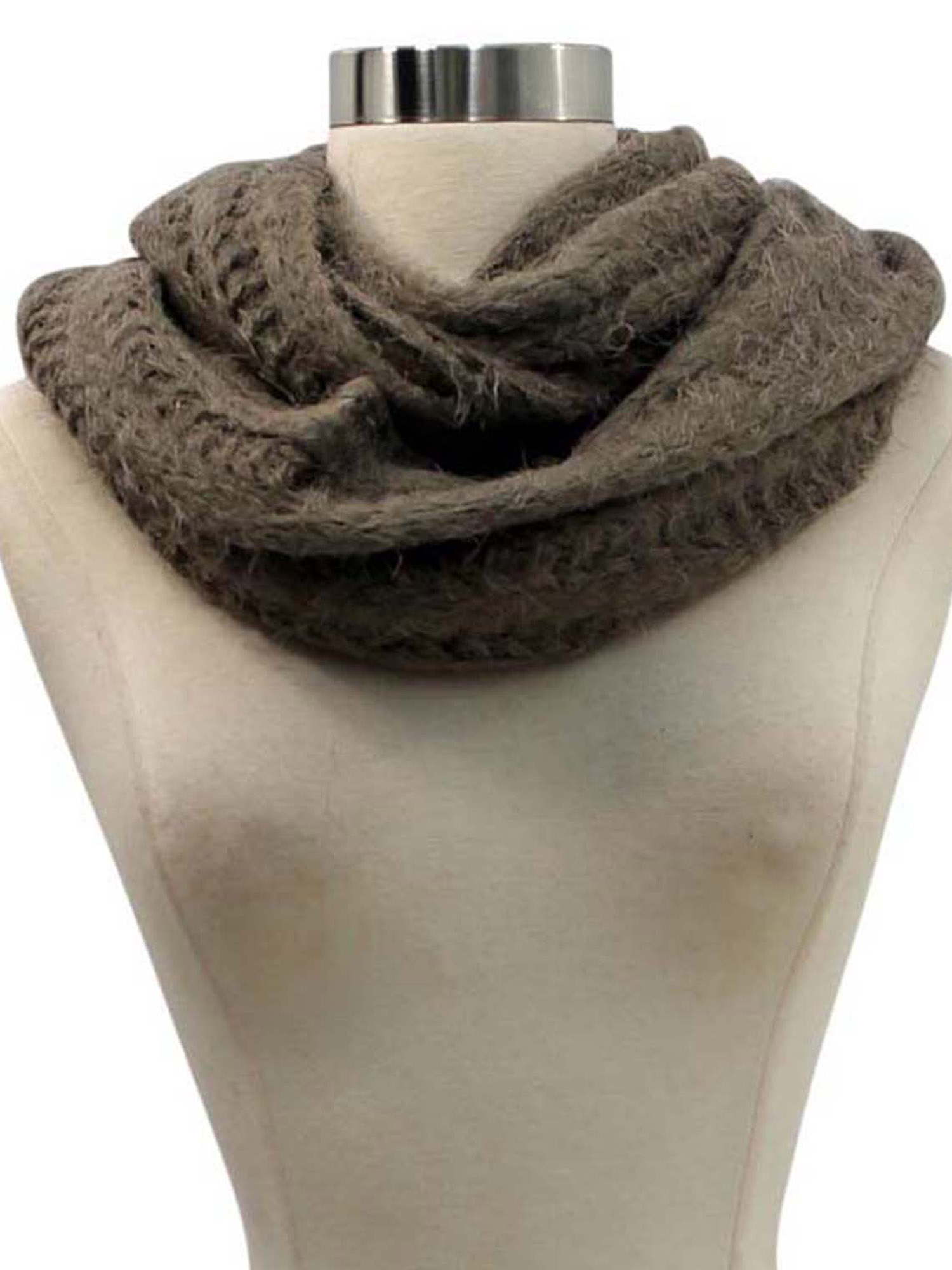 EYELASH KNIT SOFT FUZZY INFINITY SCARF | eBay