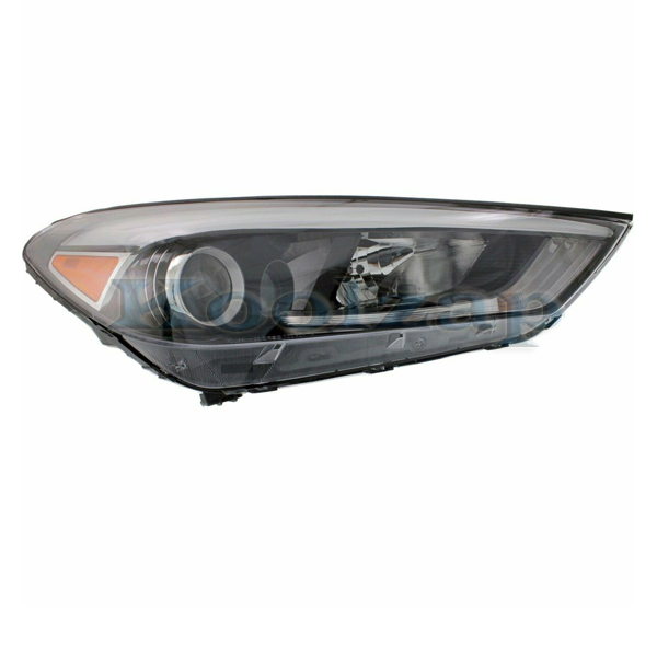 For 2016-2018 Tucson Front Right Headlight Amber & Clear Plastic 92102 ...