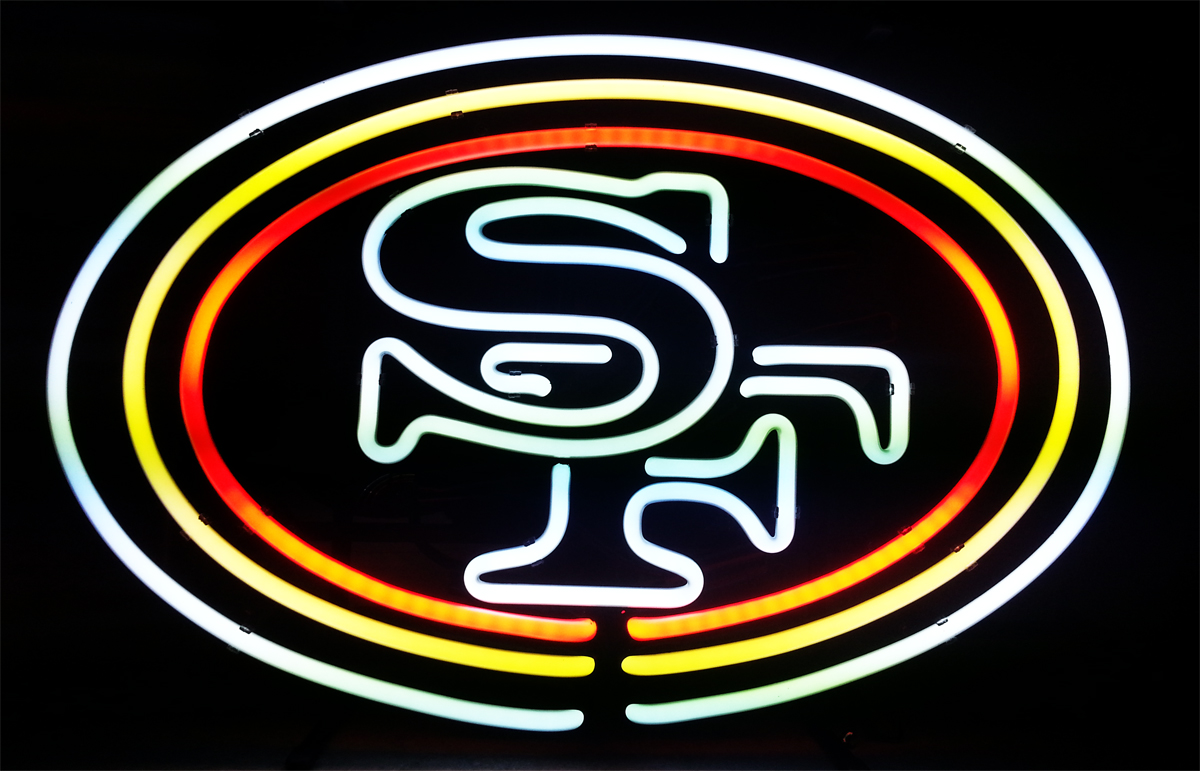 SAN FRANCISCO 49ers NFL FOOTBALL NEON LIGHT BEER PUB BAR BILLIARDS ...