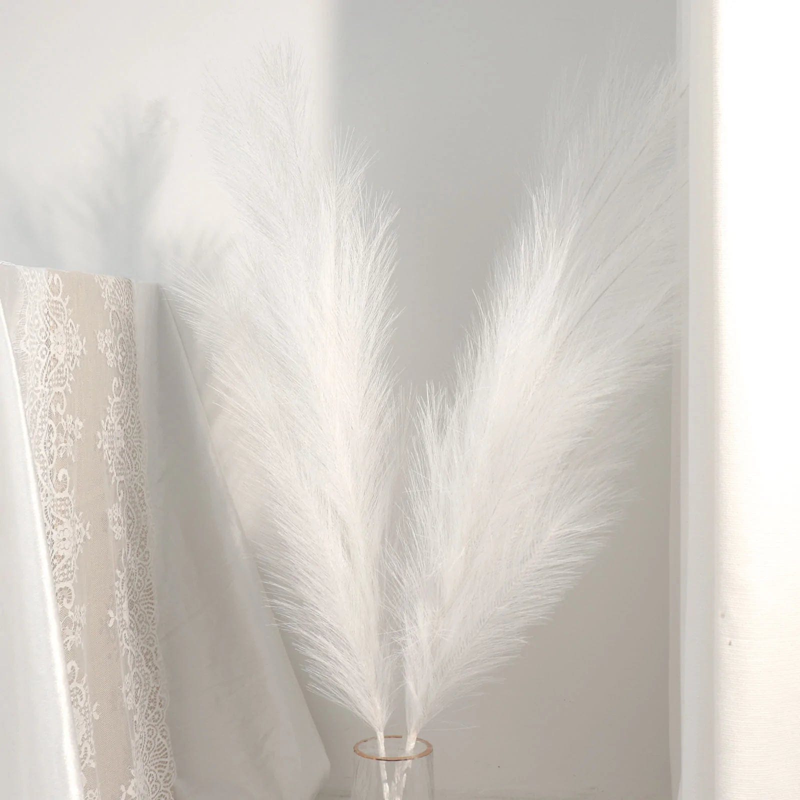 3 Stems 44" Artificial Pampas Grass Faux Plant Sprays Wedding Party ...