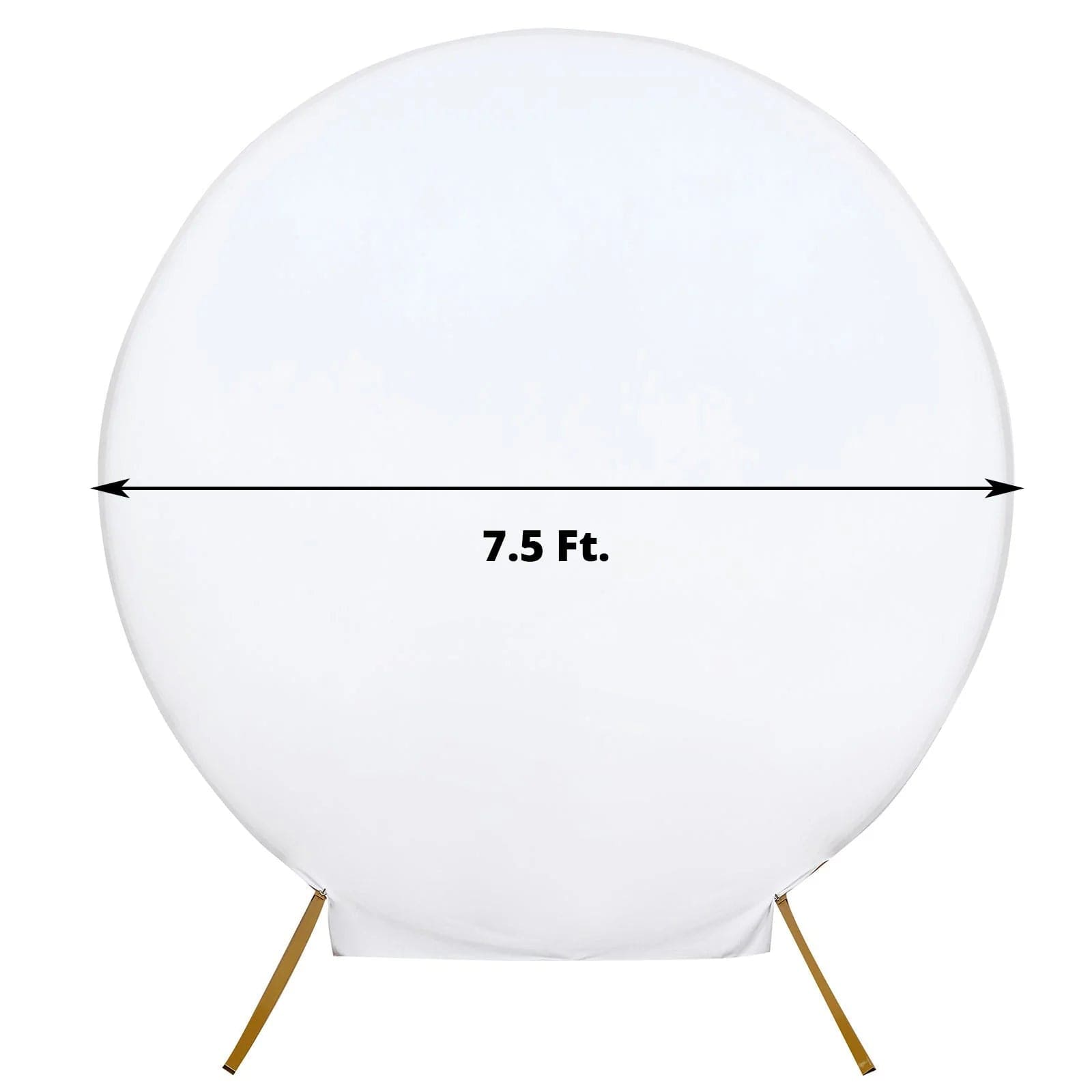 7.5 feet Fitted Spandex Round BACKDROP STAND COVER Wedding Events ...