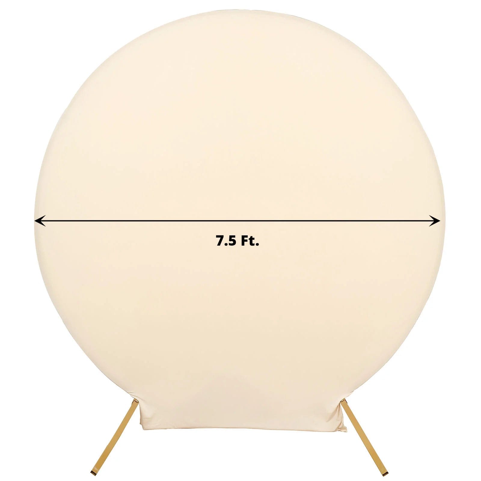 7.5 feet Fitted Spandex Round BACKDROP STAND COVER Wedding Events ...