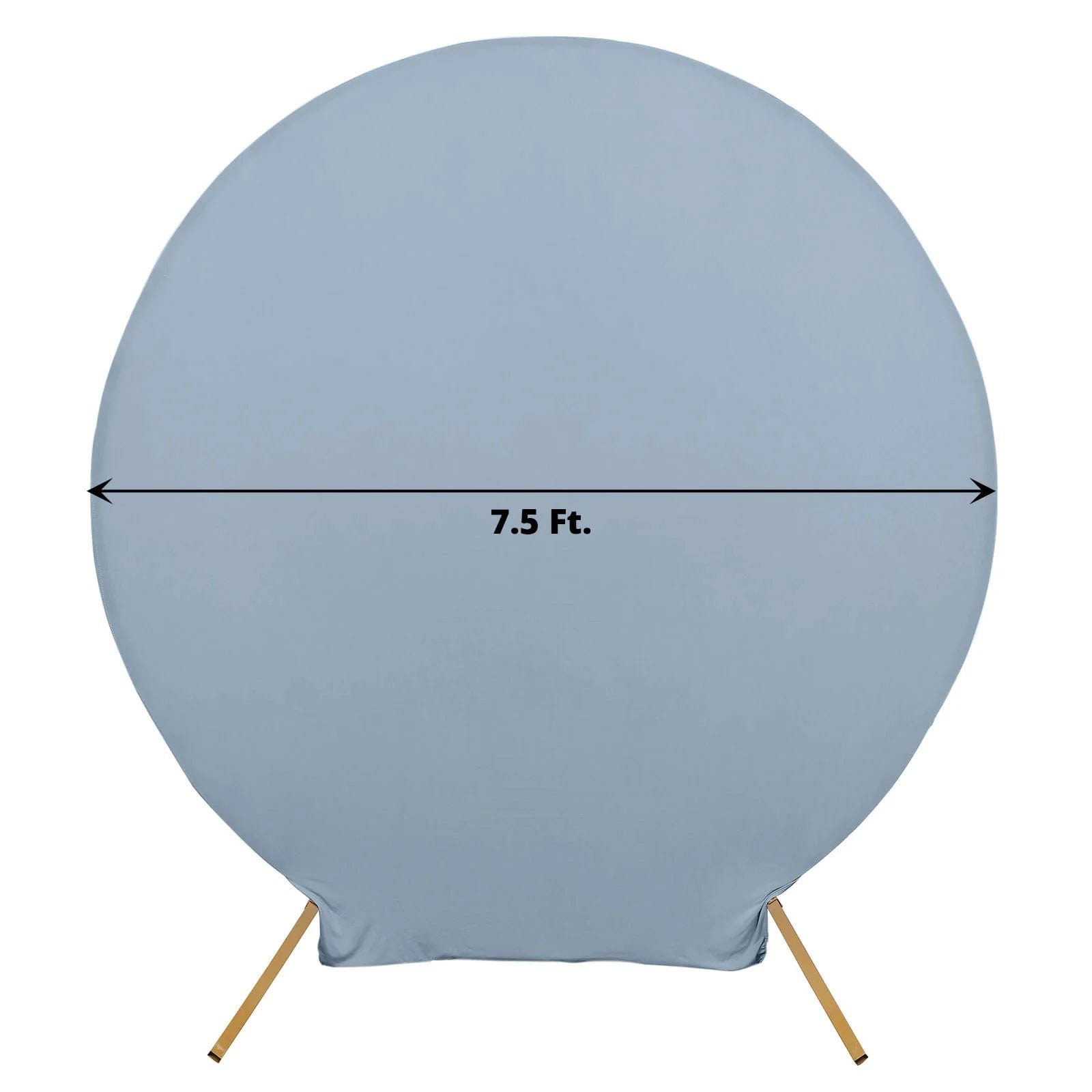 7.5 feet Fitted Spandex Round BACKDROP STAND COVER Wedding Events ...