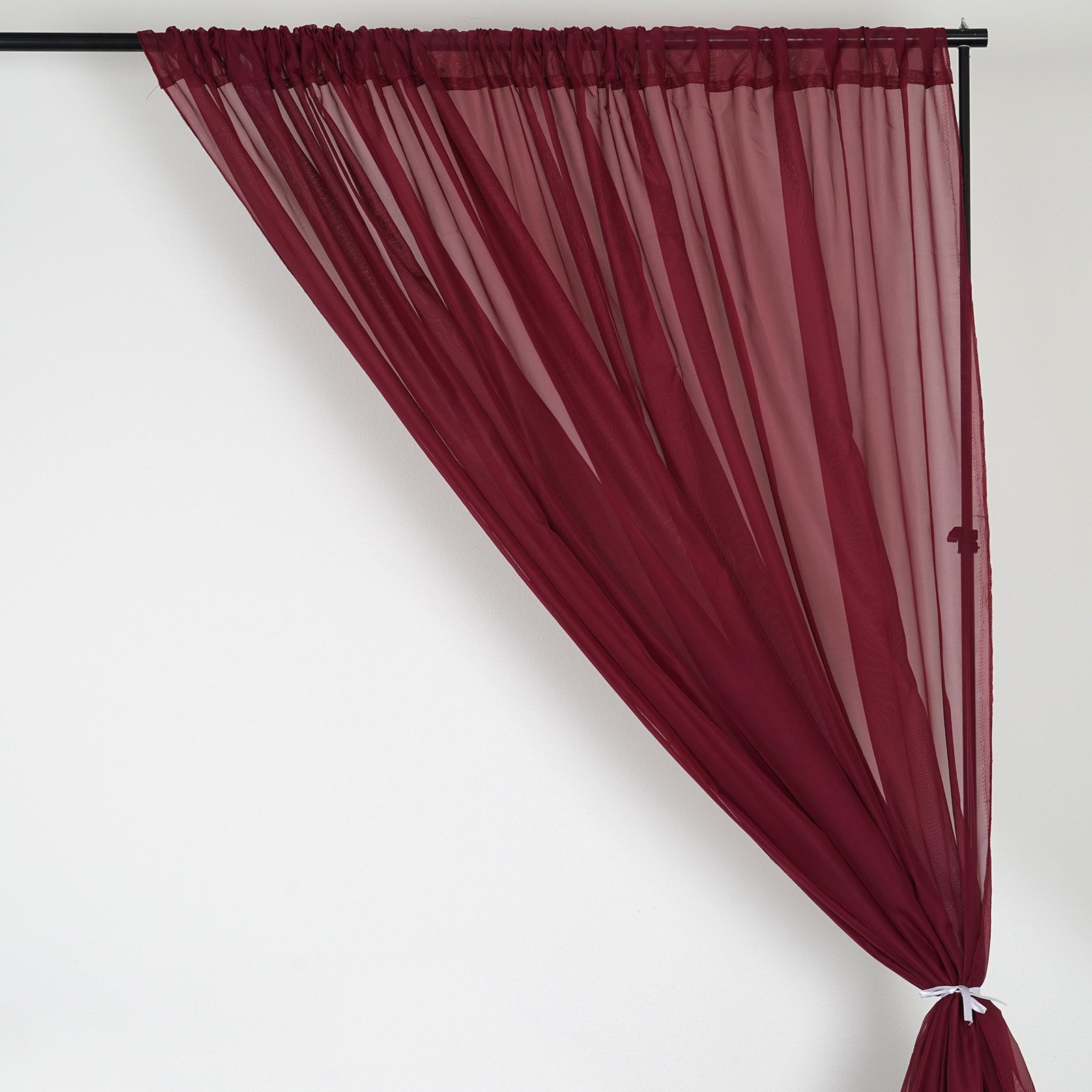 2 pcs 5ft x 10ft Sheer Voile Professional BACKDROP Drapes Panels ...