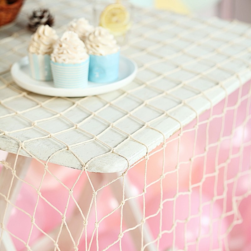 5ft Decorative Fishnet Table Wall Wedding Reception Party Decorations ...