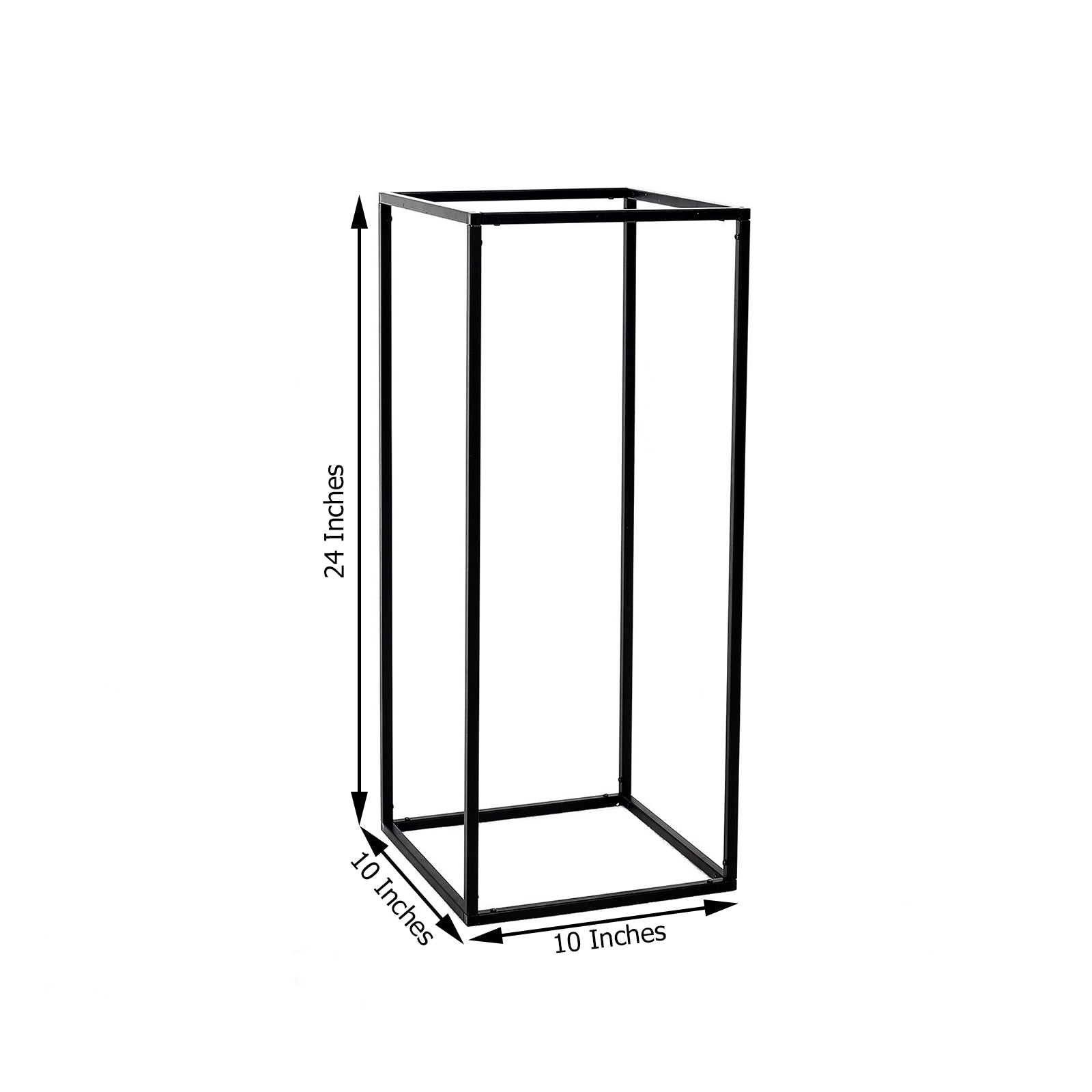 2 Geometric 24" Metal Rectangular Stands Flower VASE HOLDERS Party ...