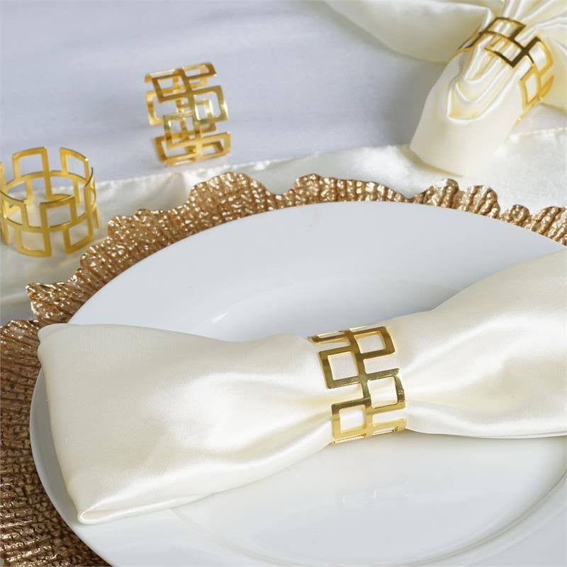 Aluminum NAPKINS Rings Wedding Party Kitchen Catering Banquet Dinner ...