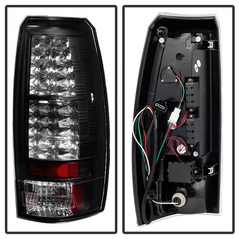 Black 2007-2013 Chevy Avalanche Lumileds LED Tail Lights Brake Lamps ...