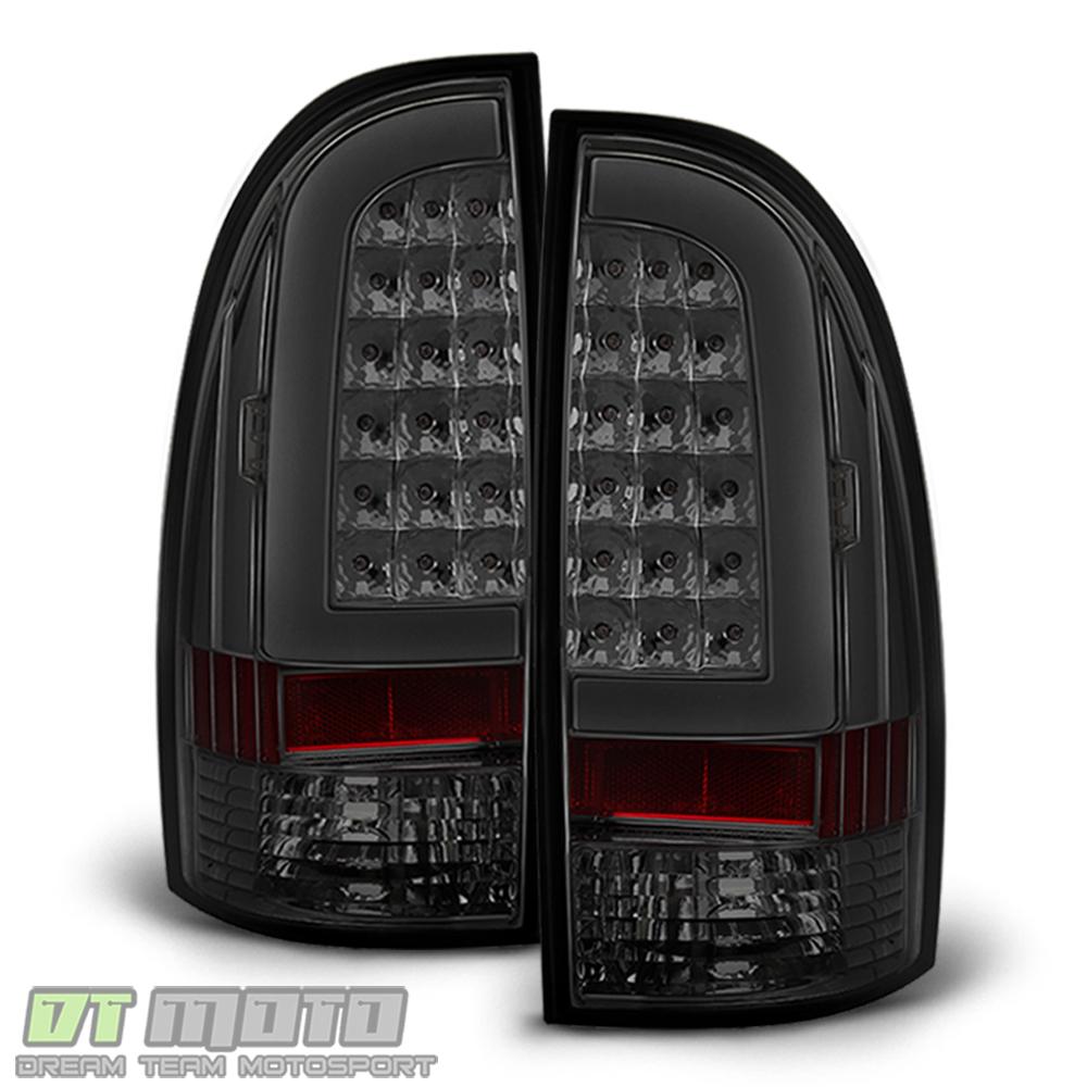 For Smoked 2005-2015 Toyota Tacoma TRD [LED Tube] Tail Lights Brake ...