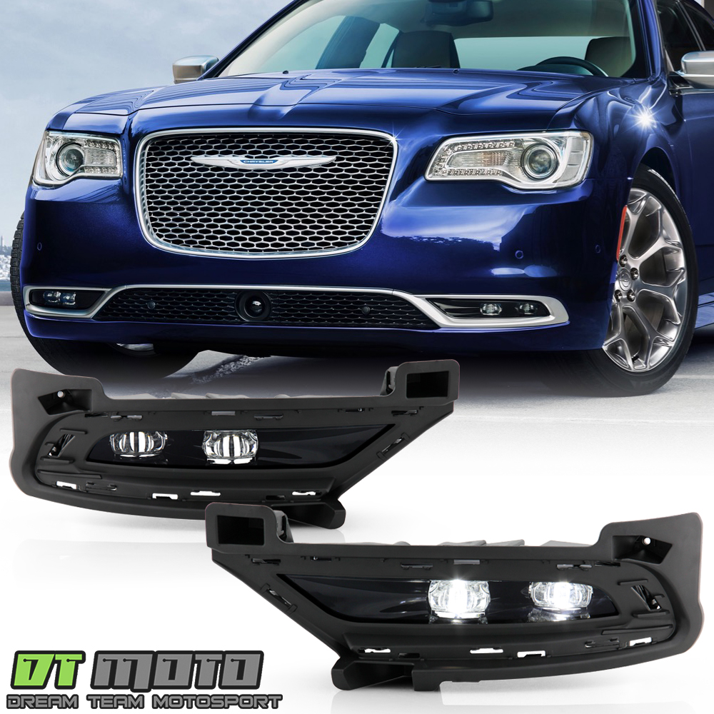 2015-2020 Chrysler 300 LED Bumper Fog Lights Driving Lamps w/ Switch ...