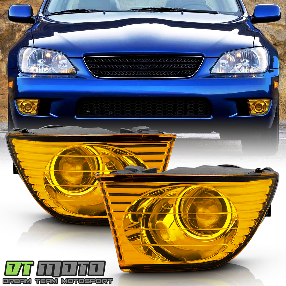 For 2001-2005 Lexus IS300 Yellow Projector Fog Lights Driving Lamps ...