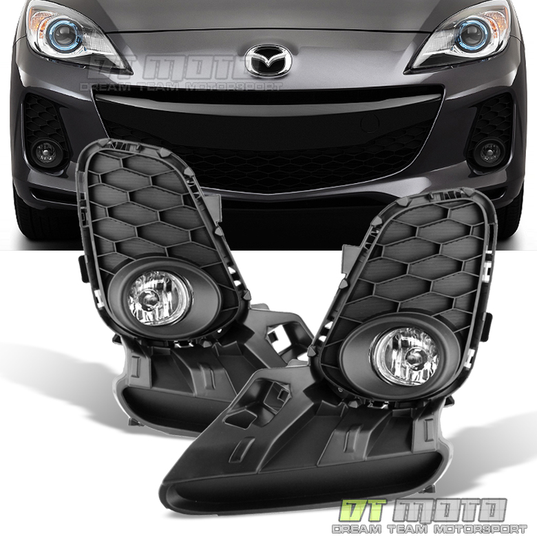 2012-2013 Mazda 3 Mazda3 4/5Dr Bumper Fog Lights+Switch Replacement Left+right | eBay