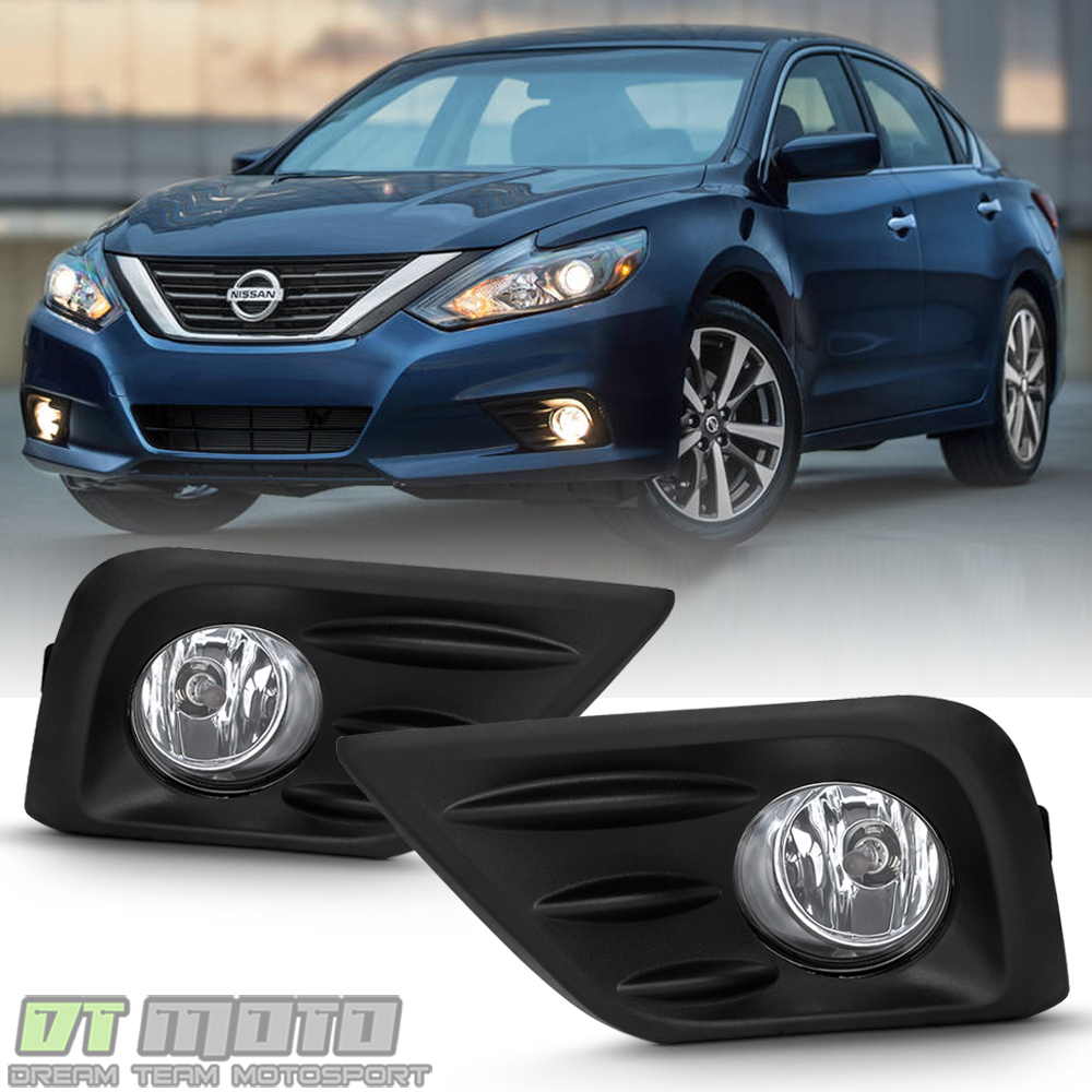 For 2016-2018 Nissan Altima Sedan Bumper Fog Lights Lamps+Switch+Bulb ...