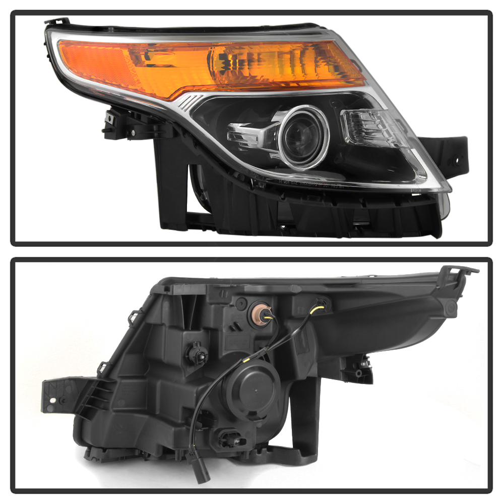 2011-2015 Ford Explorer Headlight Factory Style Halogen Headlamp ...