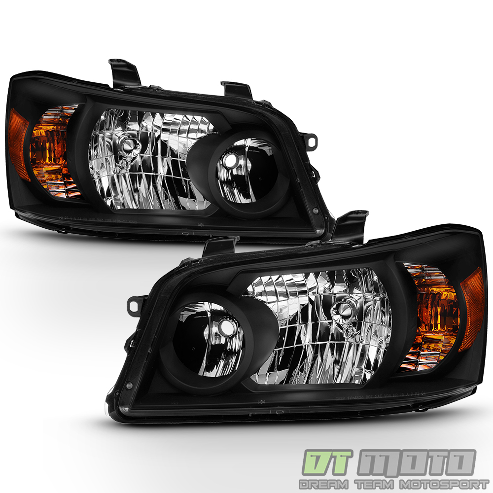 For [Black Housing] 2004 2005 2006 Toyota Highlander Headlights lamps ...