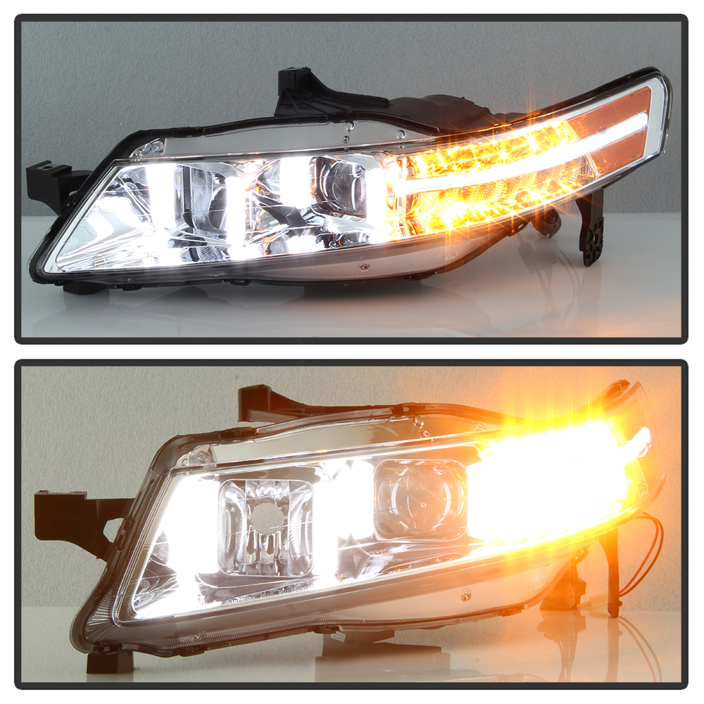 2004-2008 Acura TL w/ LED Signal DRL Projector Headlights Headlamps ...