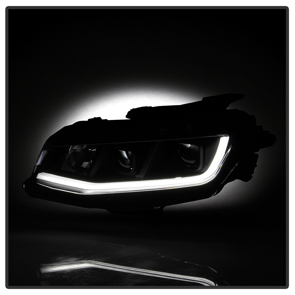 [Halogen Model] 2016 2017 2018 Chevy Camaro LED Tube Dual Projector ...