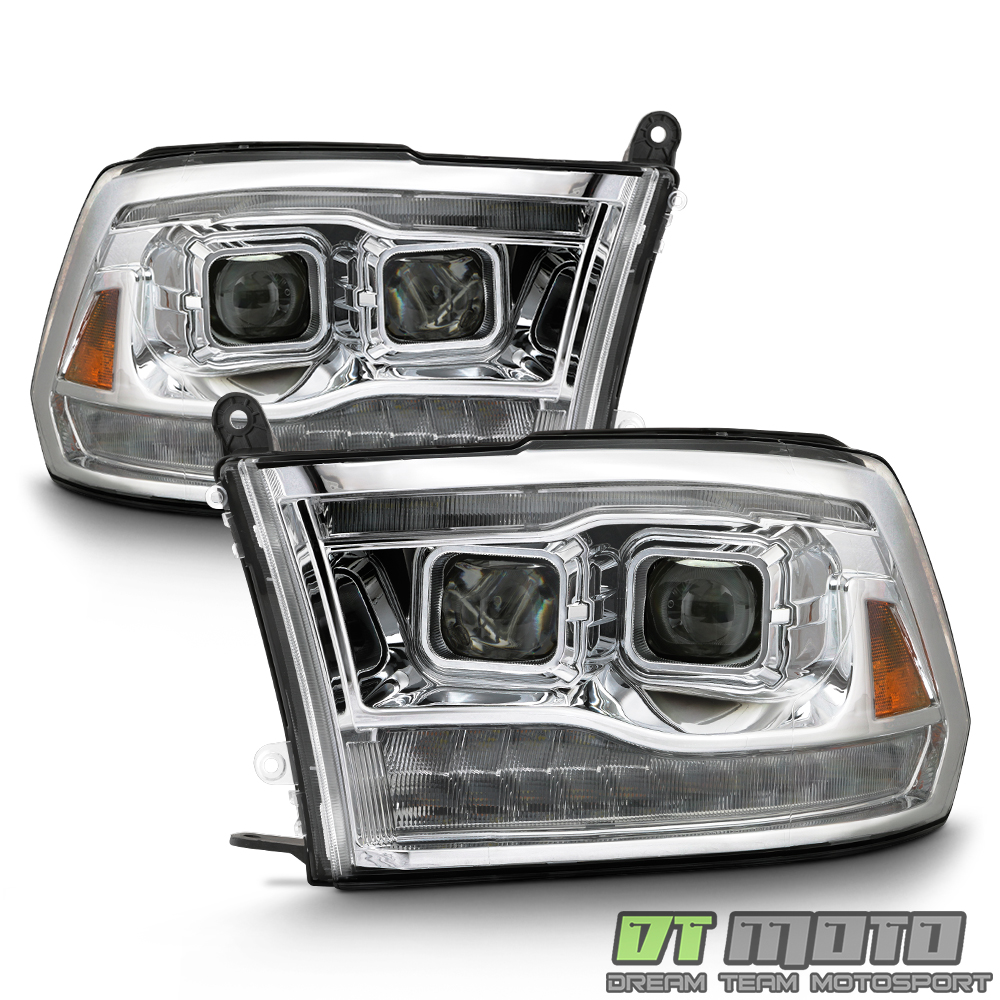 Dual Projector Style 2009-2018 Dodge Ram 1500 LED DRL/Turn Headlights ...