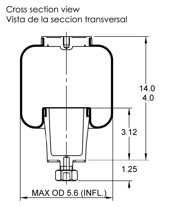 AS-8320 Triangle Contitech Air Spring Bag