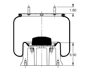 AS-8320 Triangle Contitech Air Spring Bag