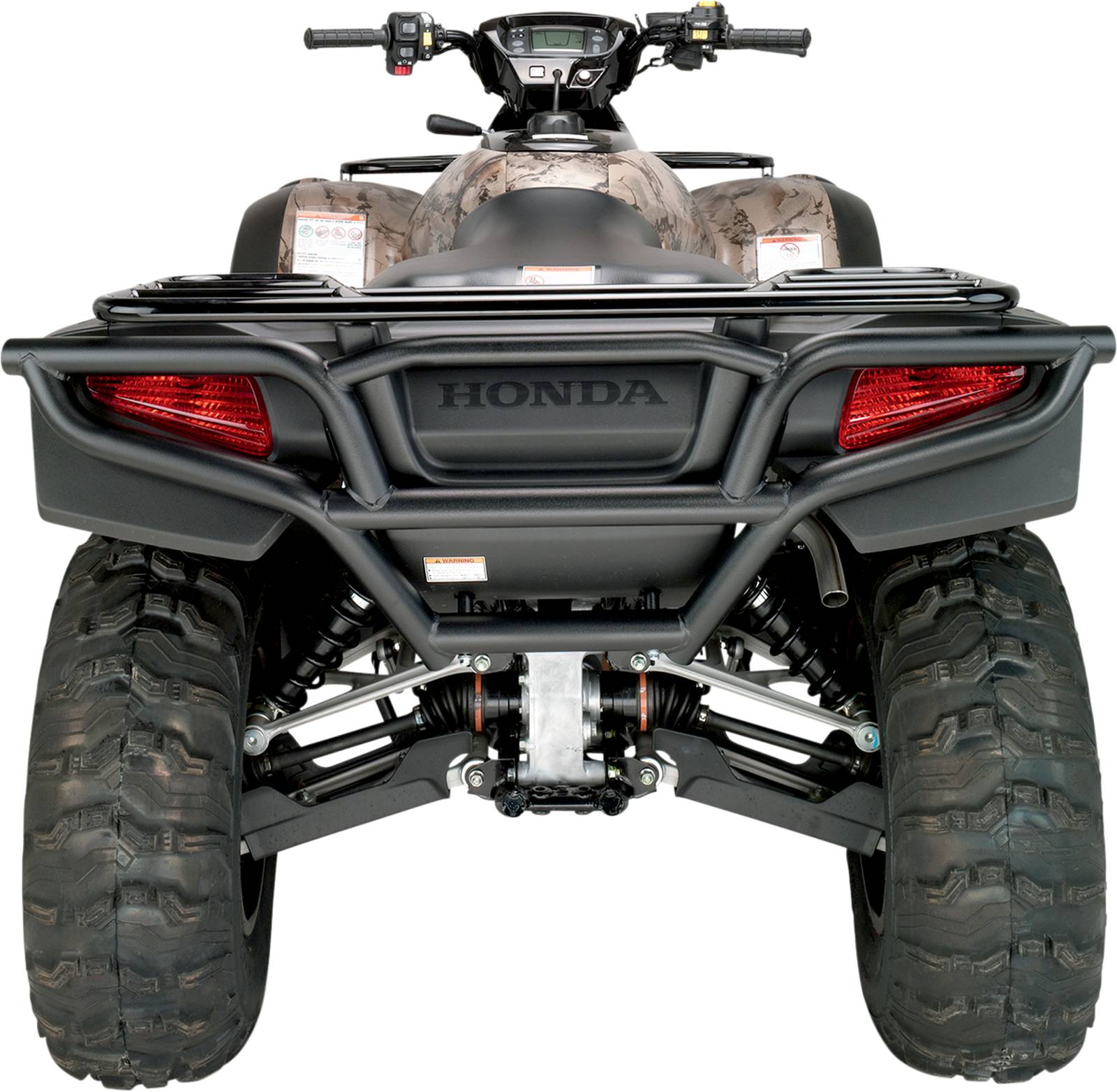 New Moose-Utility Honda Rincon 650/680 03-14 Rear Bumper, Black, Mounts ...