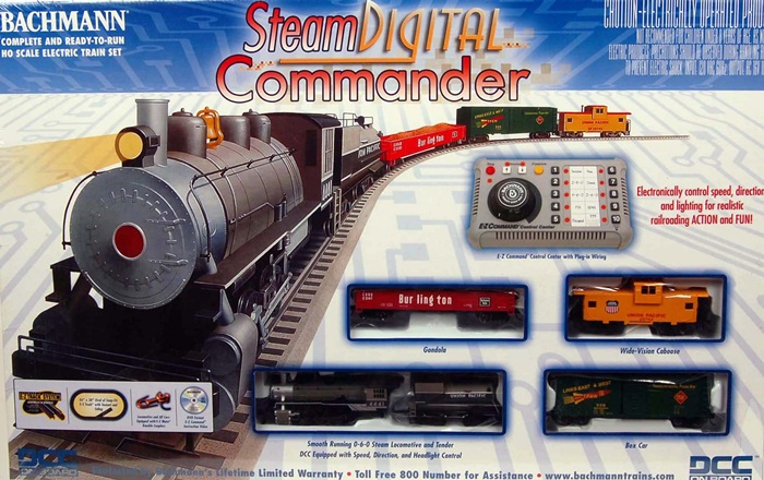 Bachmann HO Scale Train Set Digital Steam Commander Union Pacific 00502 ...