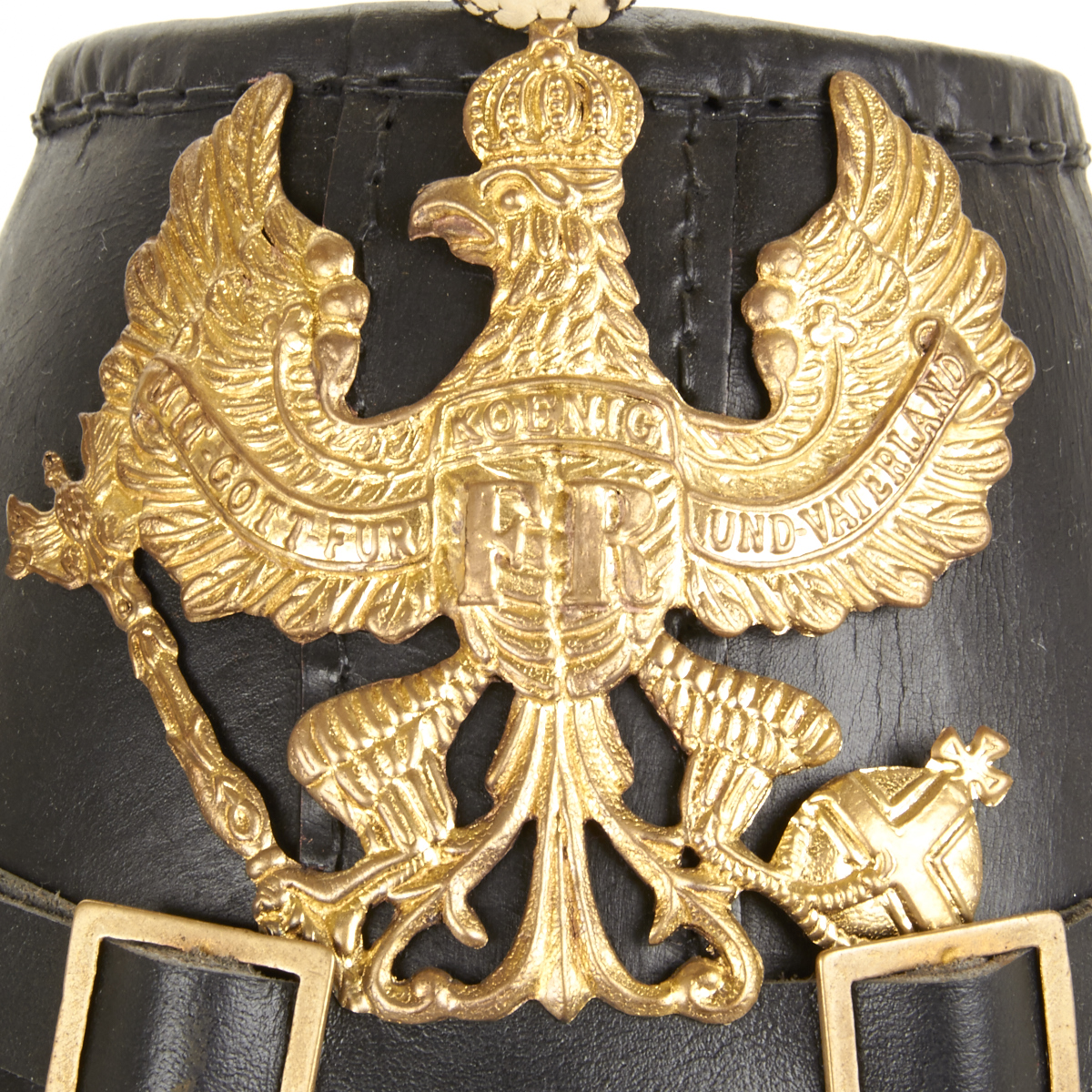 Prussian Jager Enlisted Shako Leather Helmet | eBay