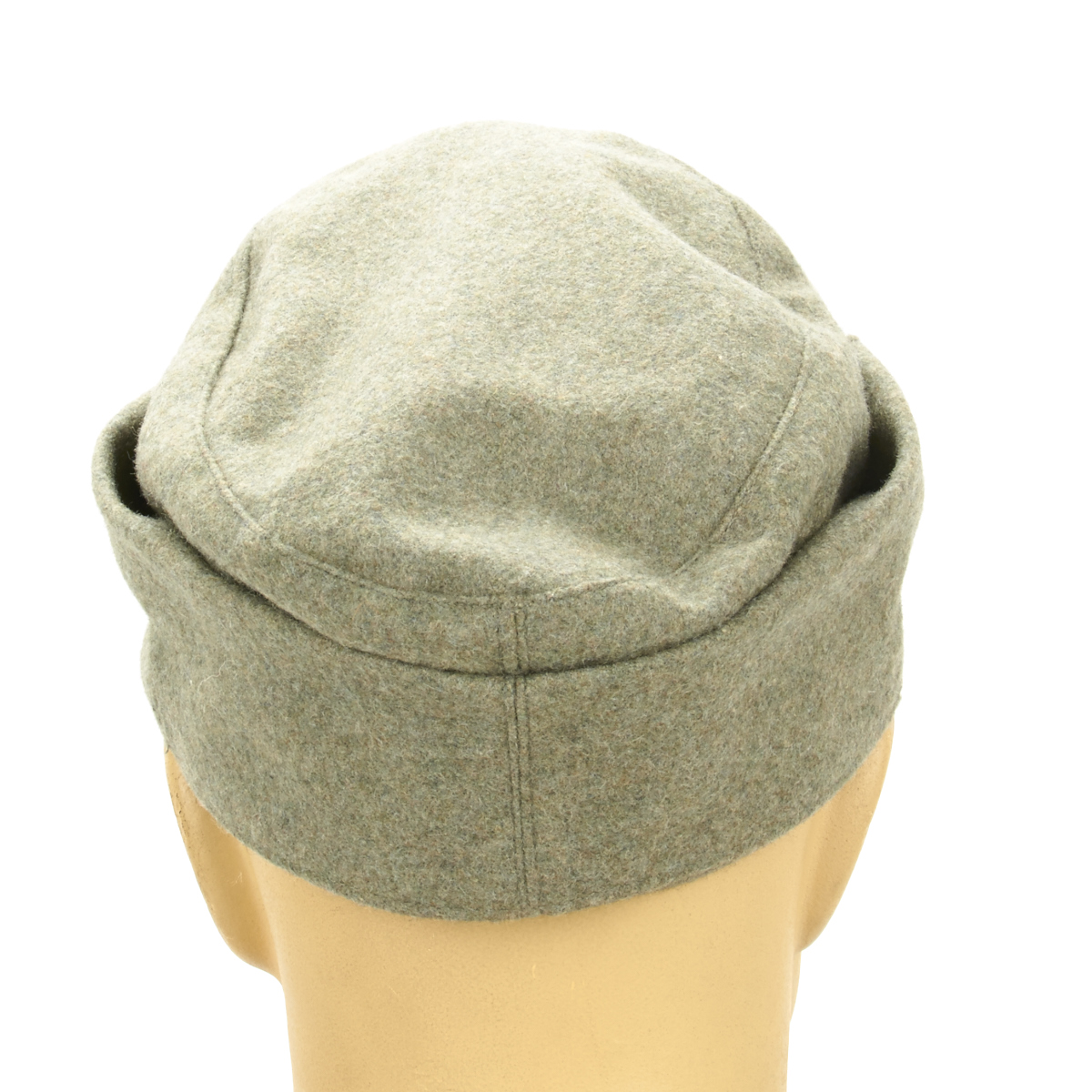 German WWII M43 Cap in Field Grey Wool- Size 7.25 (58 cm)- M43, M1943
