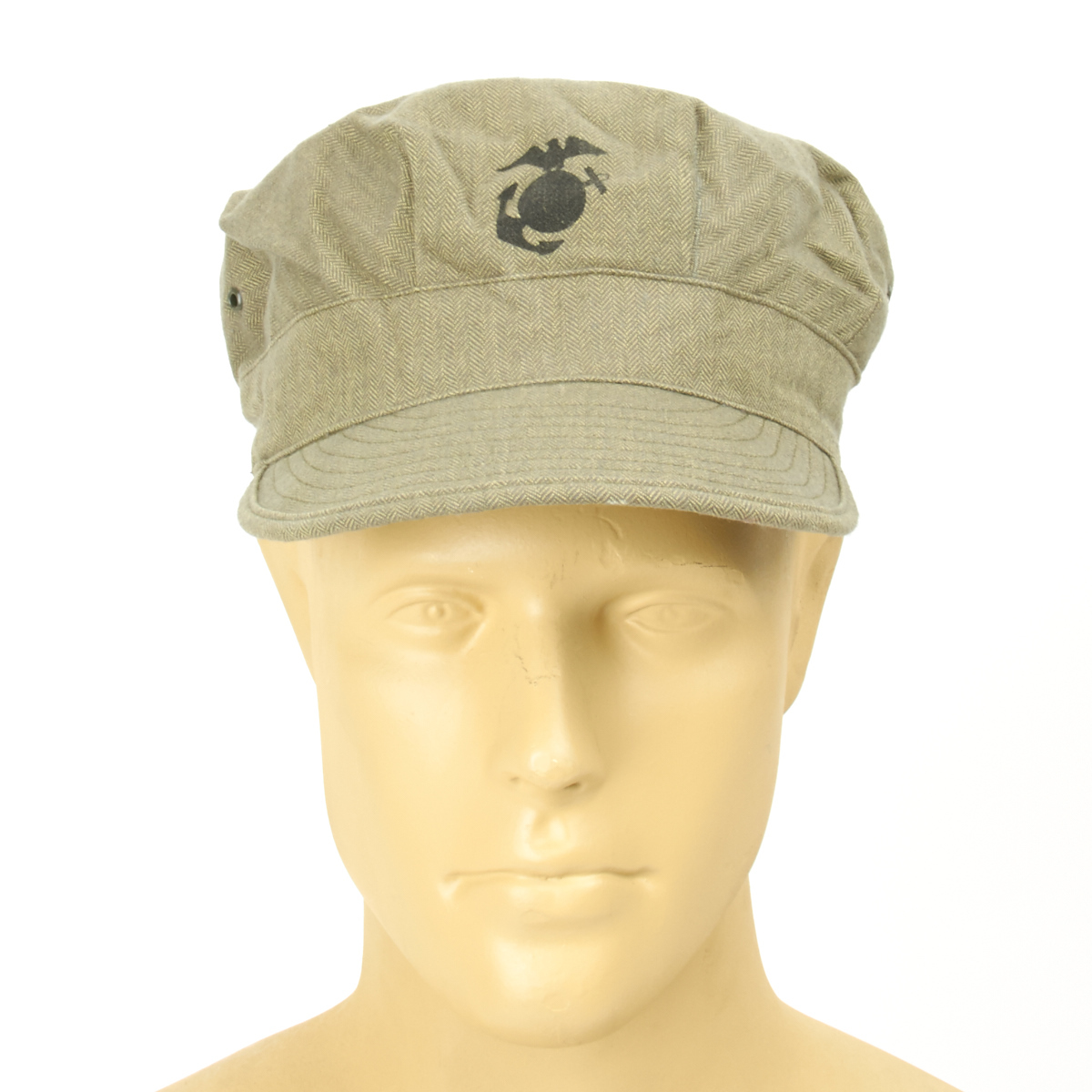 U.S. WWII USMC P44 HBT Fatigue Cap- Size 7 1/2 US, 60 cm