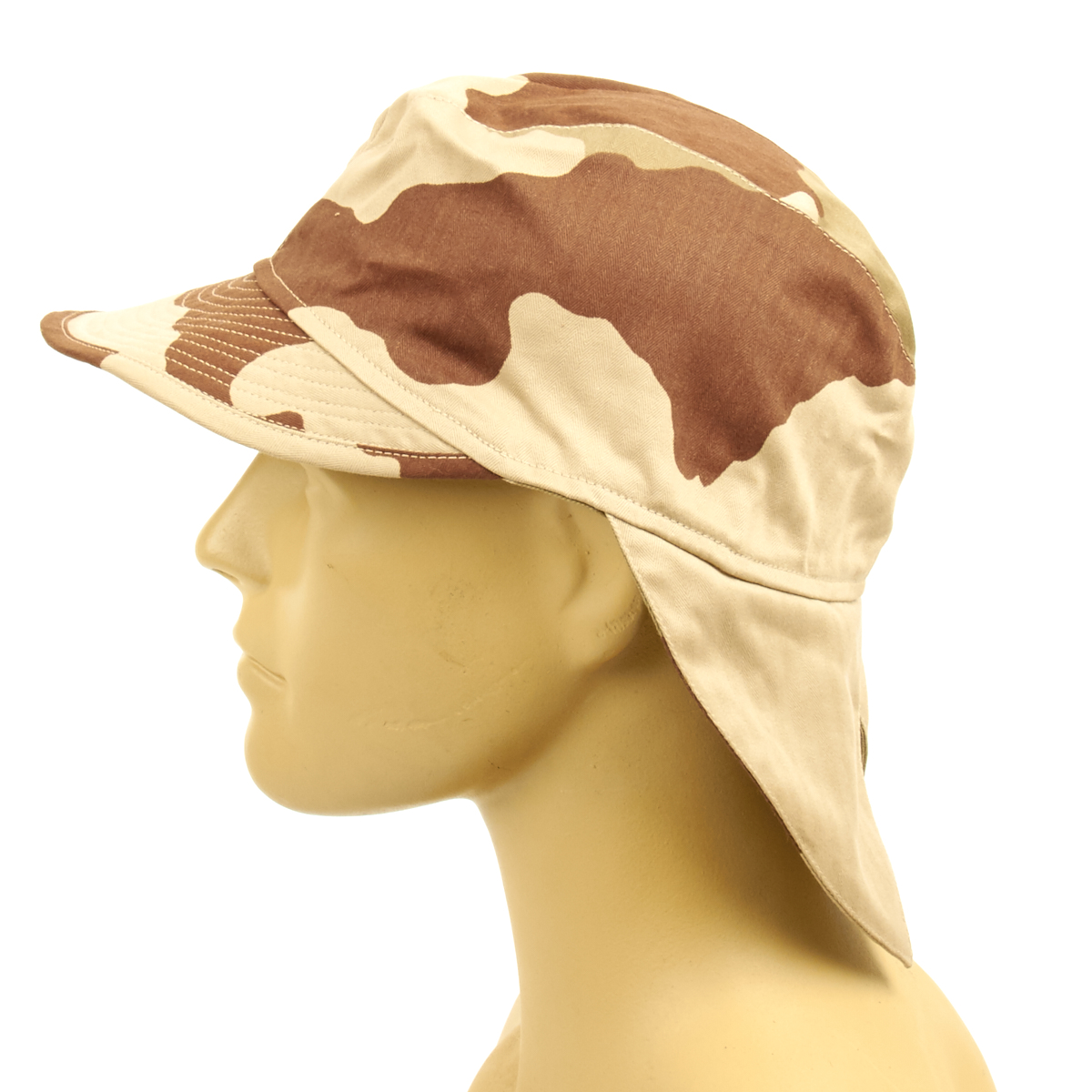 French F2 CCE Field Bigeard Cap Desert Camouflage with Neck Flap - Size ...