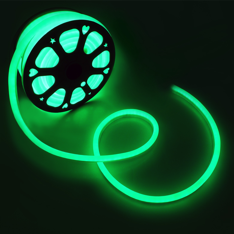 Flexible 50' Neon Green LED Rope Light Indoor/Outdoor Party Holiday ...