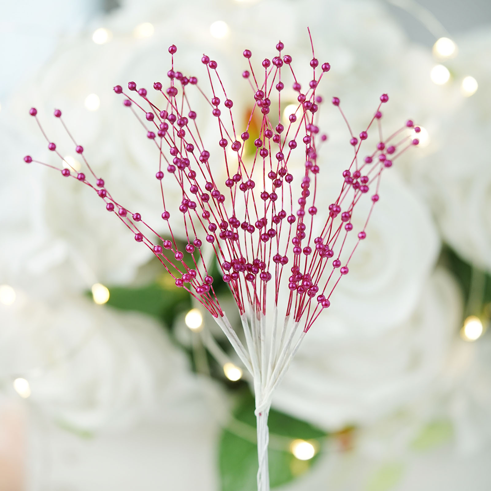 144 Faux PEARL SPRAYS Wedding DIY Party Crafts Decorations Favors SALE ...