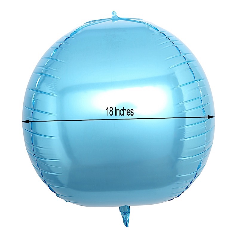 18-Inch wide 4D Round Balls Orbs Mylar Foil Balloons Party Decorations ...