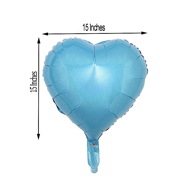 15-Inch wide Hearts Mylar Foil Balloons Party Wedding Event Decorations ...