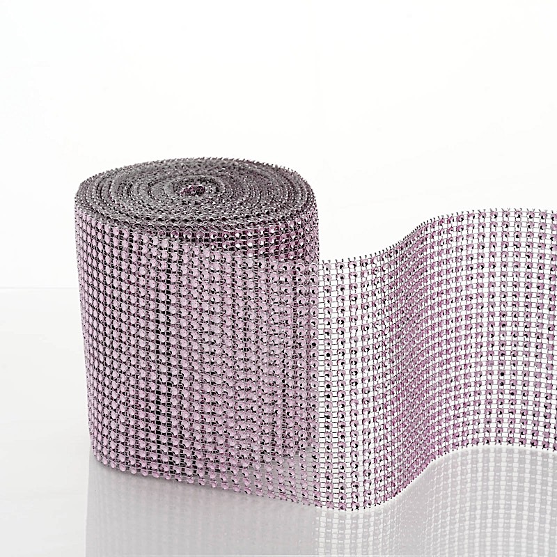 10 yards x 4.5" DIAMOND MESH WRAP ROLL SPARKLE RHINESTONE Crystal ...