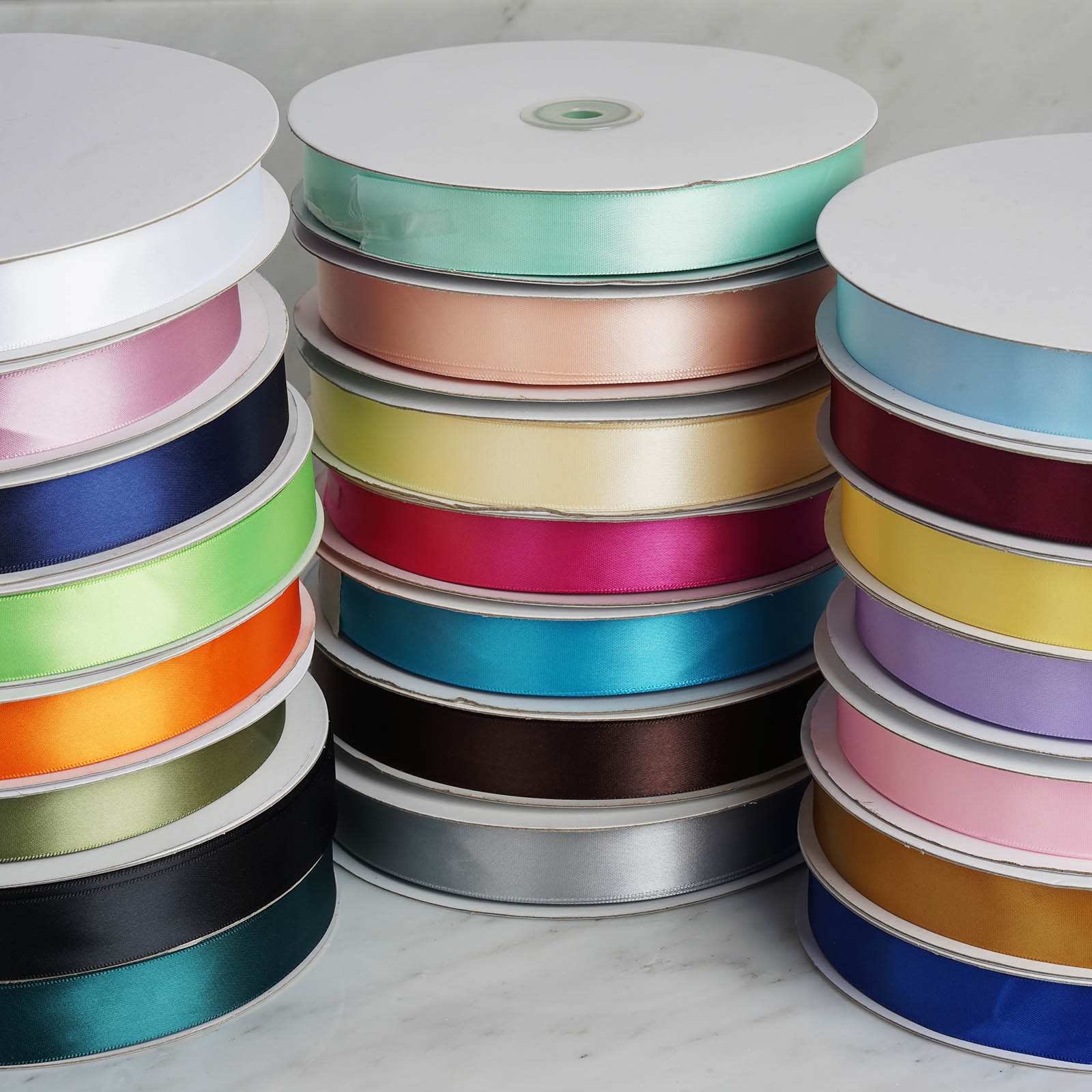 7/8" x 100 yards SHINY Single Side SATIN RIBBON - Wedding FAVORS Crafts ...