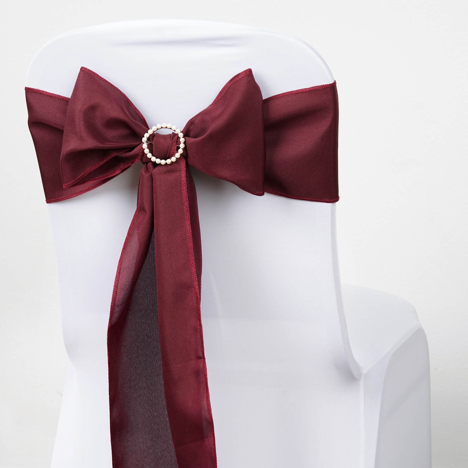 Polyester CHAIR SASHES Bows Ties Wedding Reception Decorations ...
