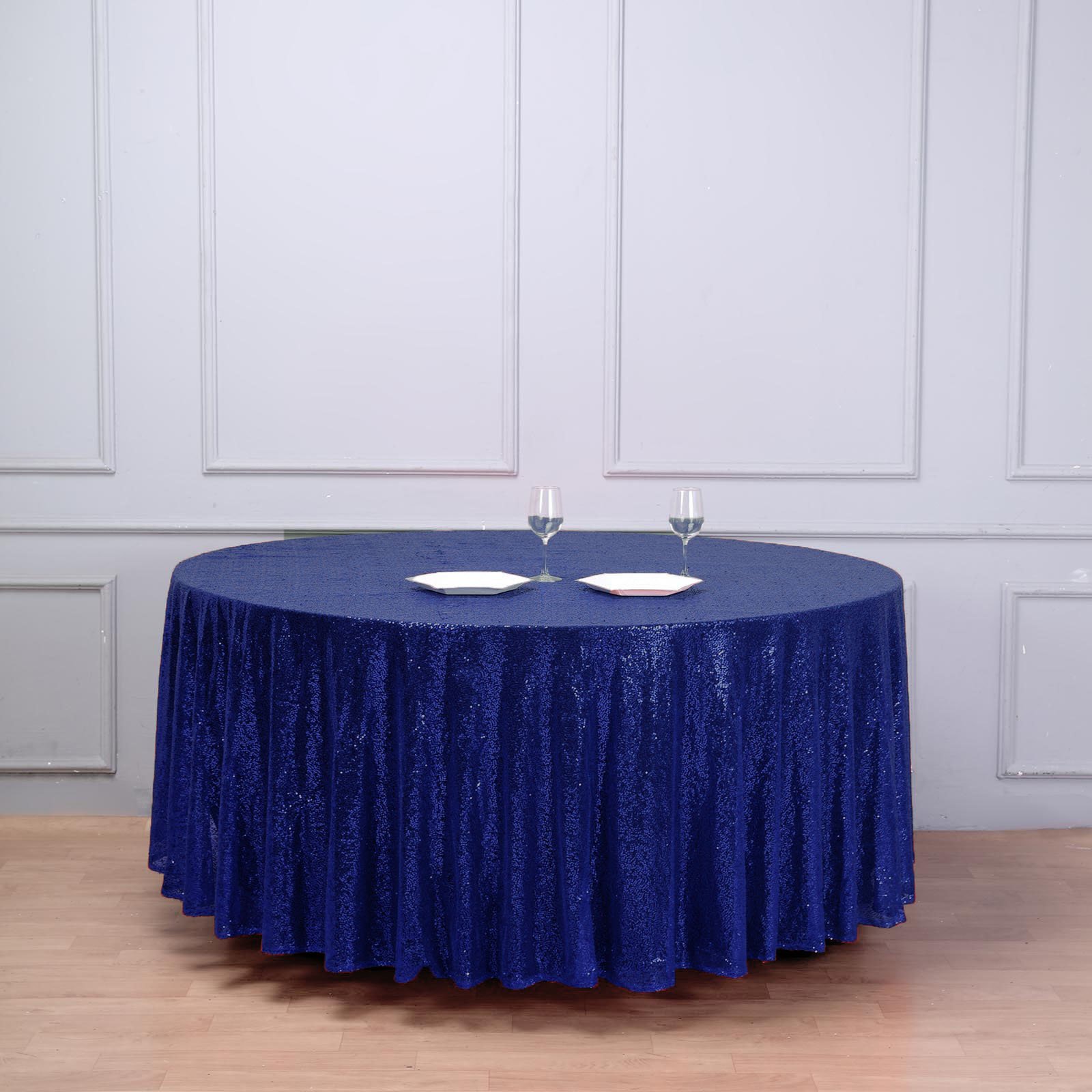 108-Inch Sequin ROUND Tablecloth Dinner Wedding Linens Party Booth ...