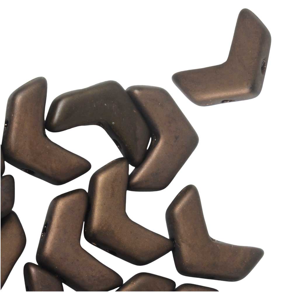 Show & Tell: Czech Glass Ginko and Chevron 2-Hole Beads — Beadaholique