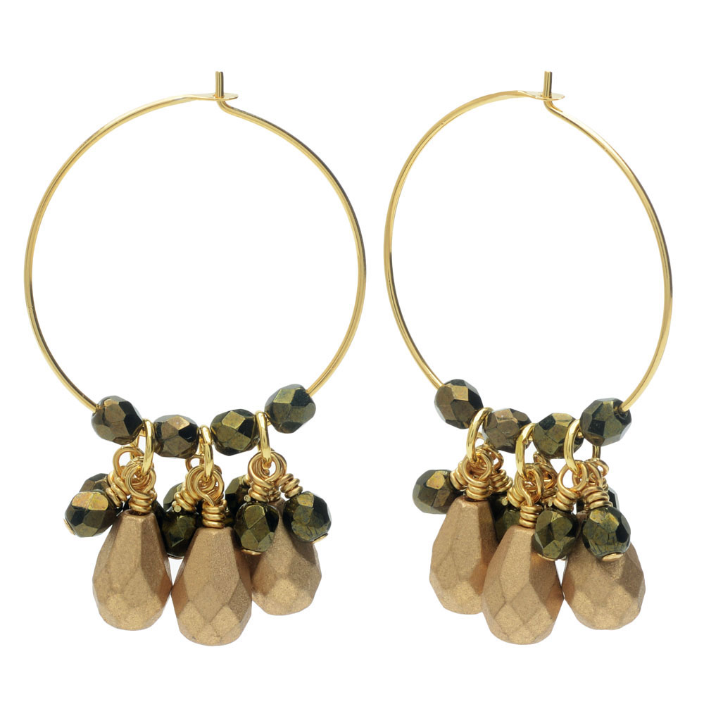 How to Make the Beaded Hoop Earrings - An Exclusive Beadaholique Kit