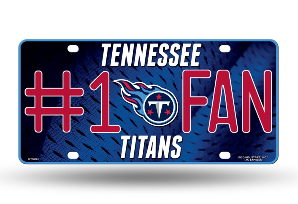 NFL Teams - #1 Football Fan Metal License Plate Tag Auto Car Truck Wall ...