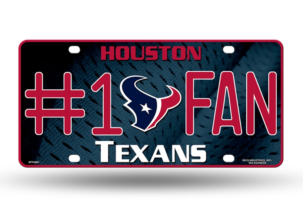 NFL Teams - #1 Football Fan Metal License Plate Tag Auto Car Truck Wall ...