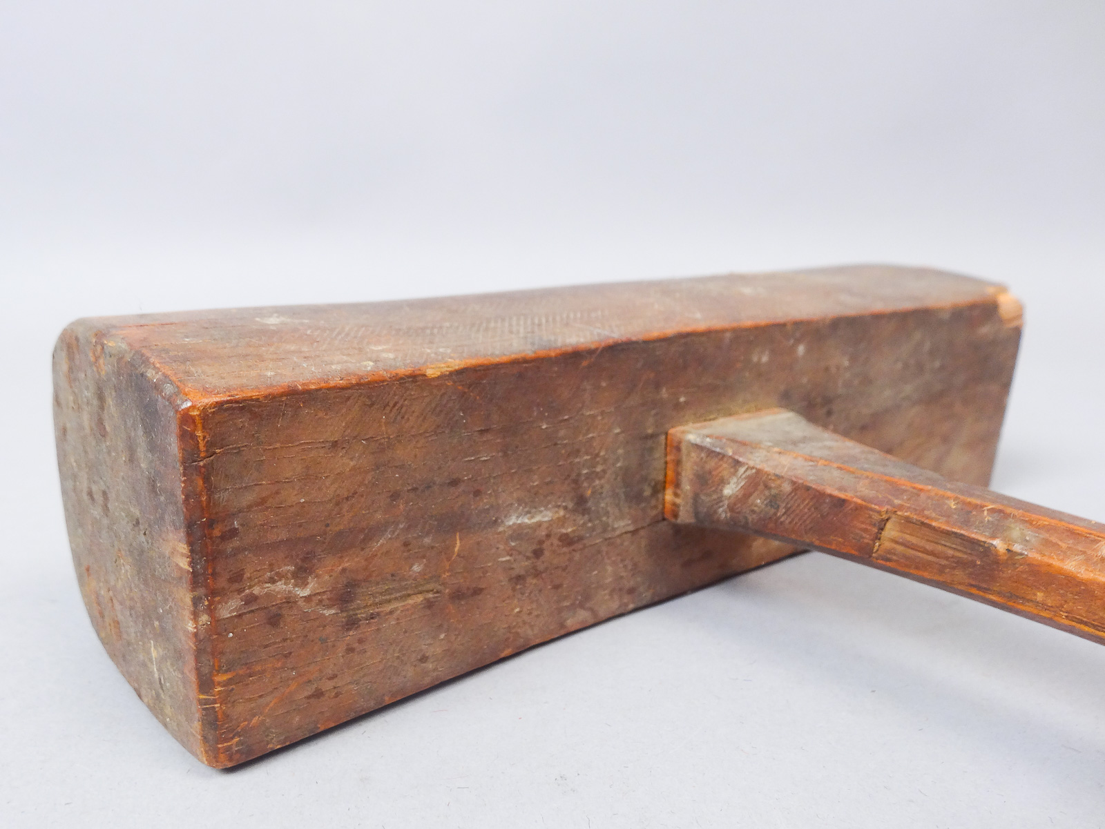 Fine Antique Estate Found Meiji Era c1900 Carved Japanese Wooden Mallet ...