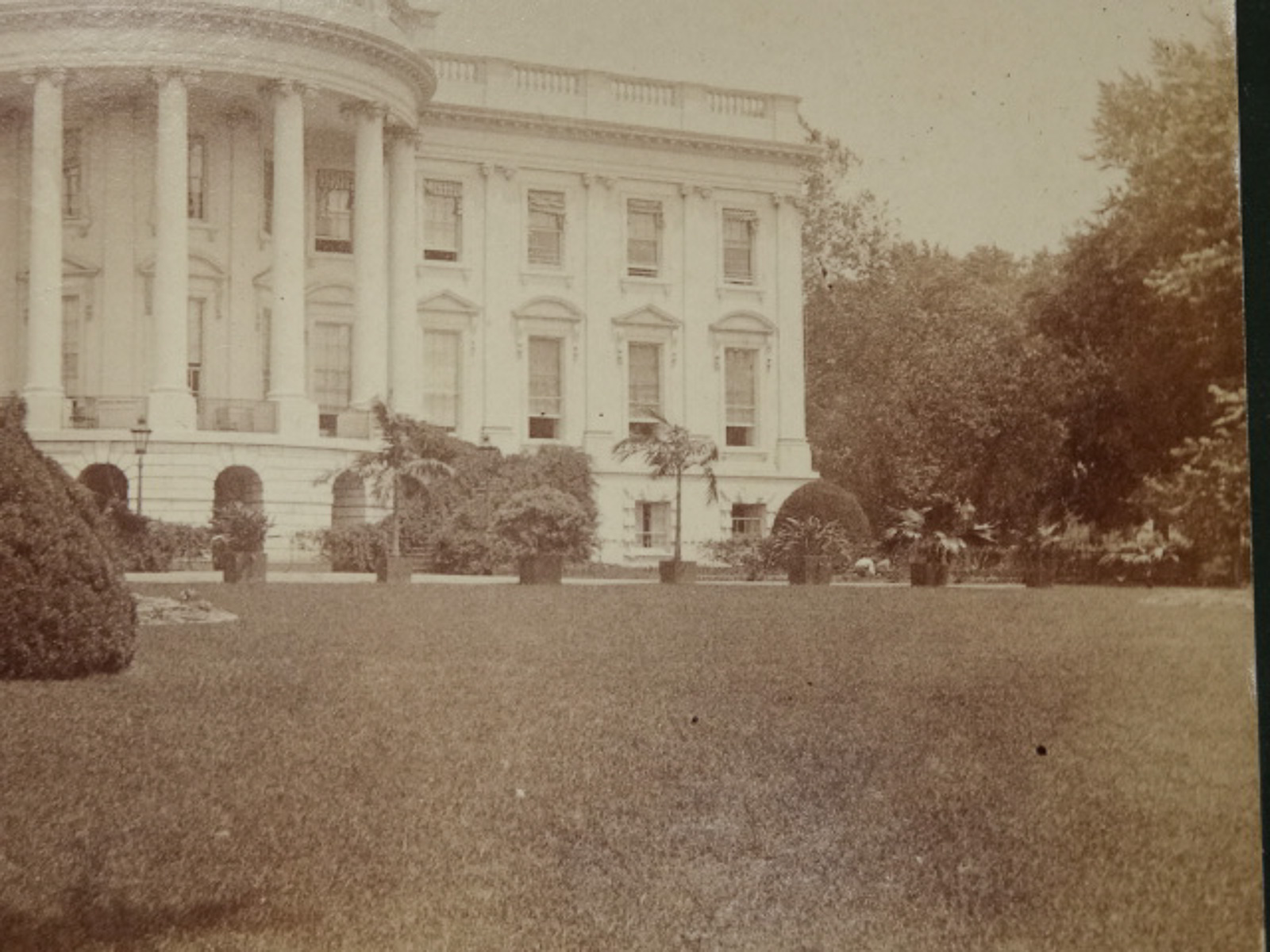 Antique 1880s Original Albumen Photograph White House South Front ...