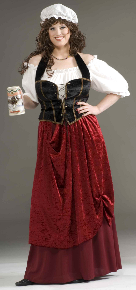 Womens Costume Renaissance Tavern Wench Dress Plus Size