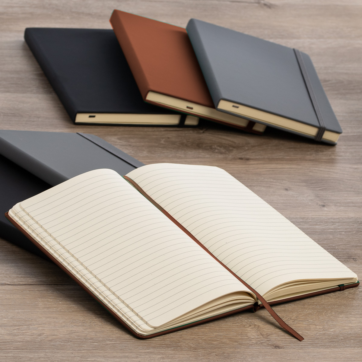 4pk Simply Genius A5 Leatherette Journal Writing Notebook Lined 5 7 X