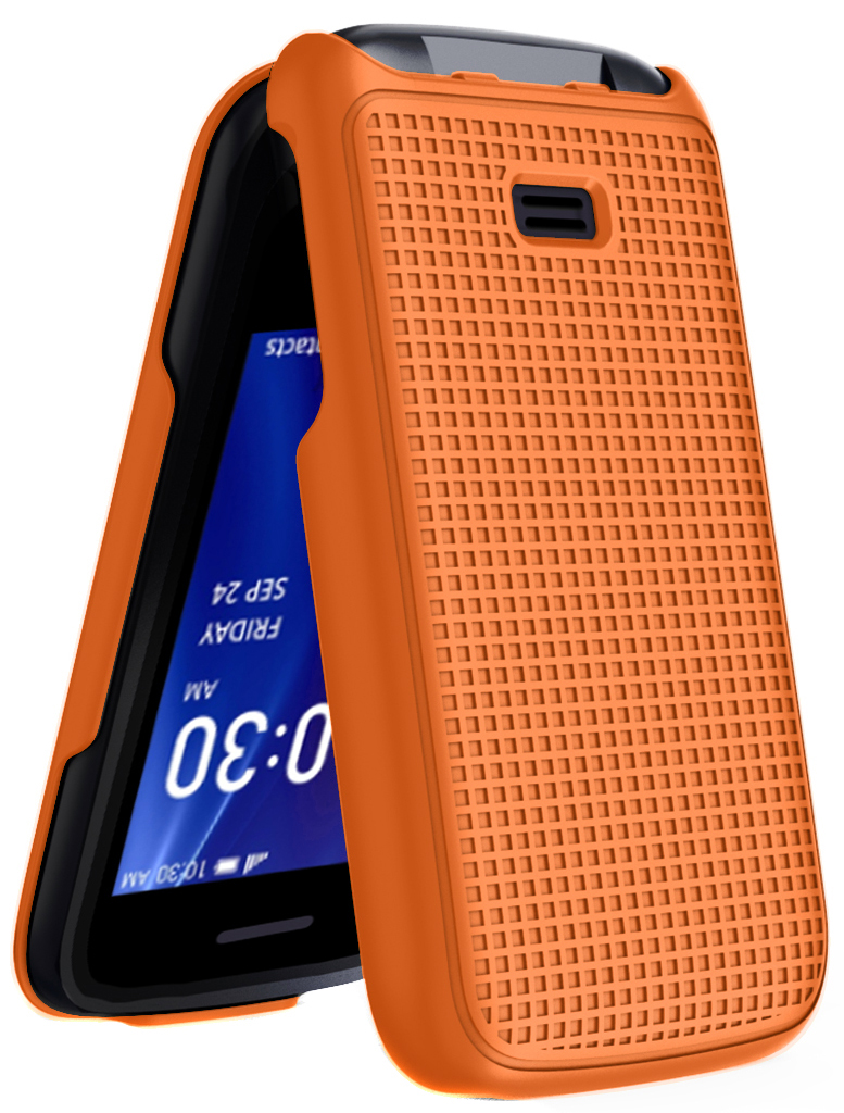 Grid Texture Hard Shell Case Cover for Alcatel Go Flip 4, TCL FLIP Pro ...