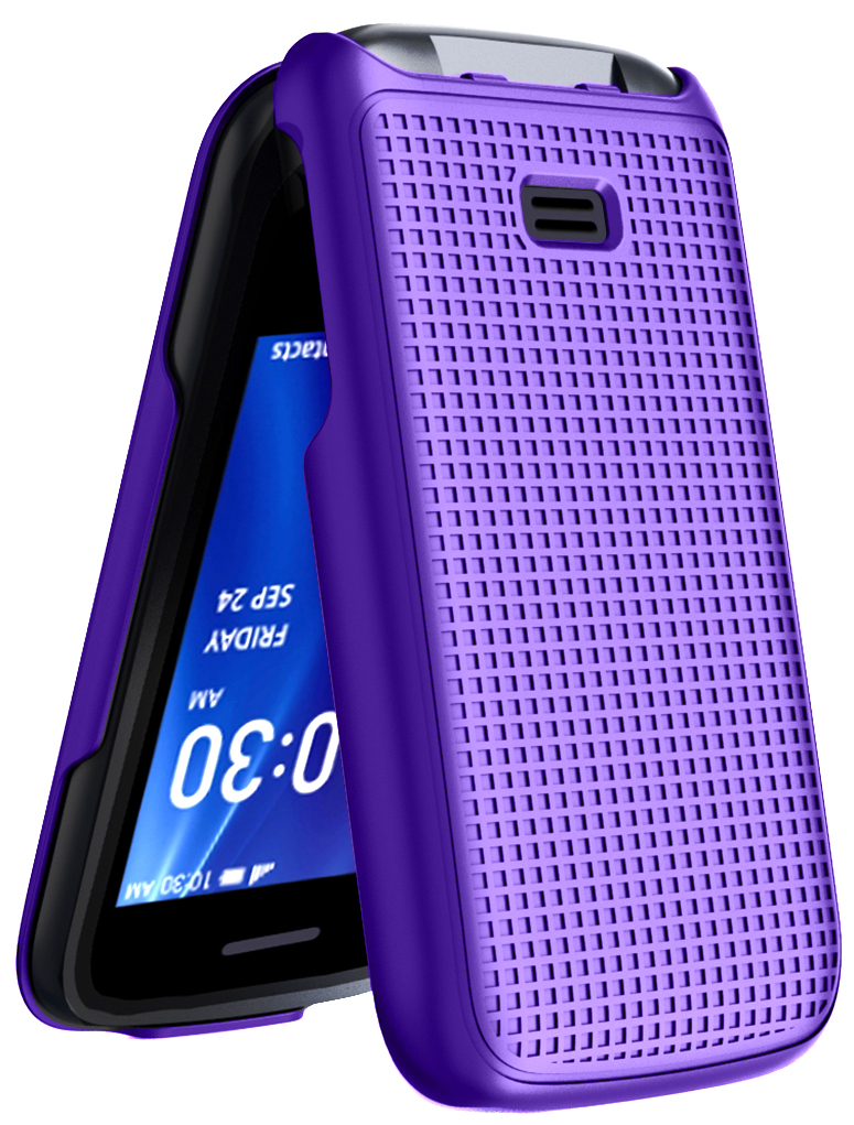 Grid Texture Hard Shell Case Cover for Alcatel Go Flip 4, TCL FLIP Pro ...