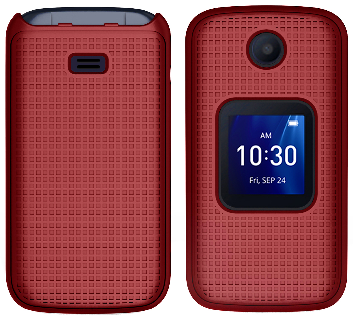 Grid Texture Hard Shell Case Cover for Alcatel Go Flip 4, TCL FLIP Pro ...
